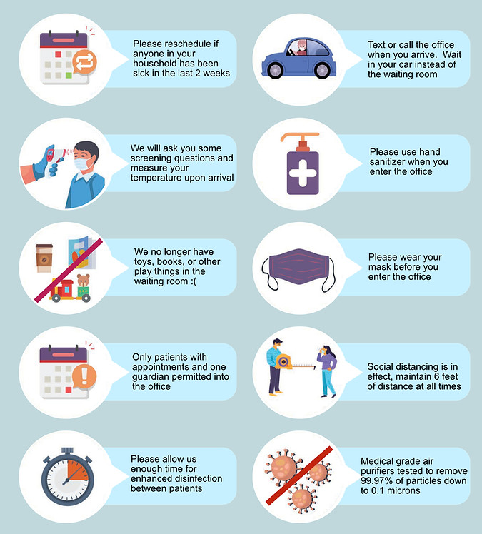 COVID 19 Precautions | Sequoia Pediatric Dentistry COVID 19 Precautions | Sequoia Pediatric Dentistry